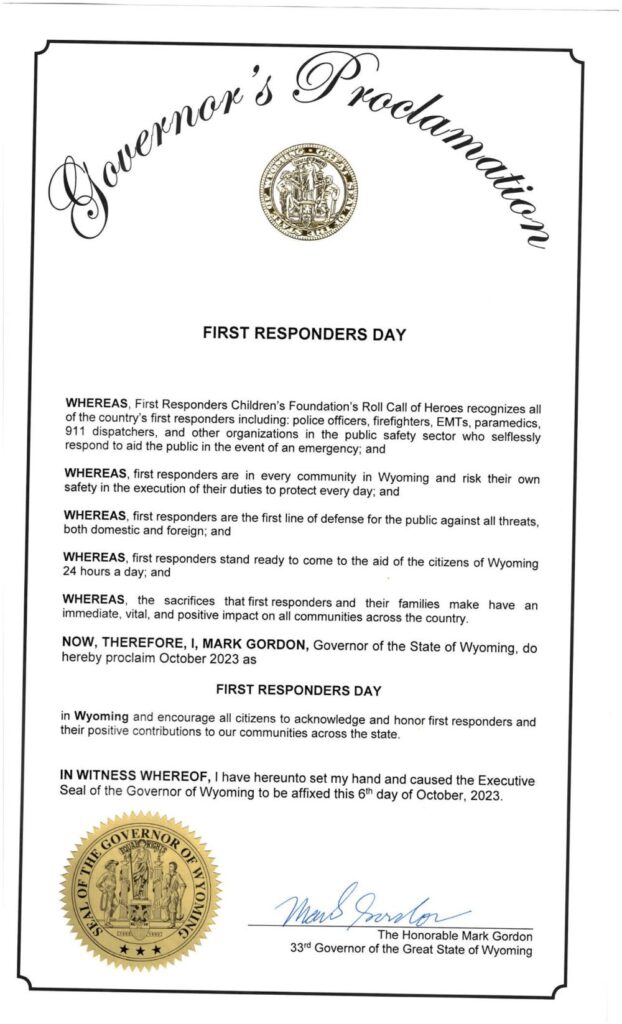 National First Responders Day - First Responders Children's Foundation ...